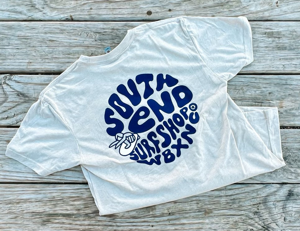 SESS Retro Tee Sand – southendsurf
