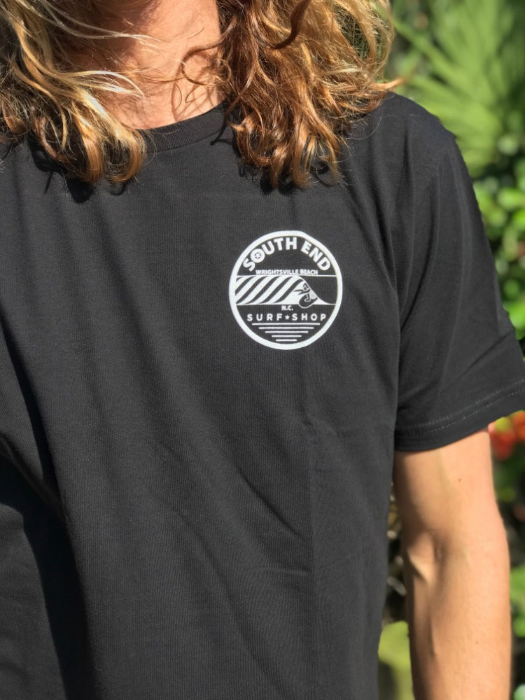 SESS Barrel Tee Black – southendsurf
